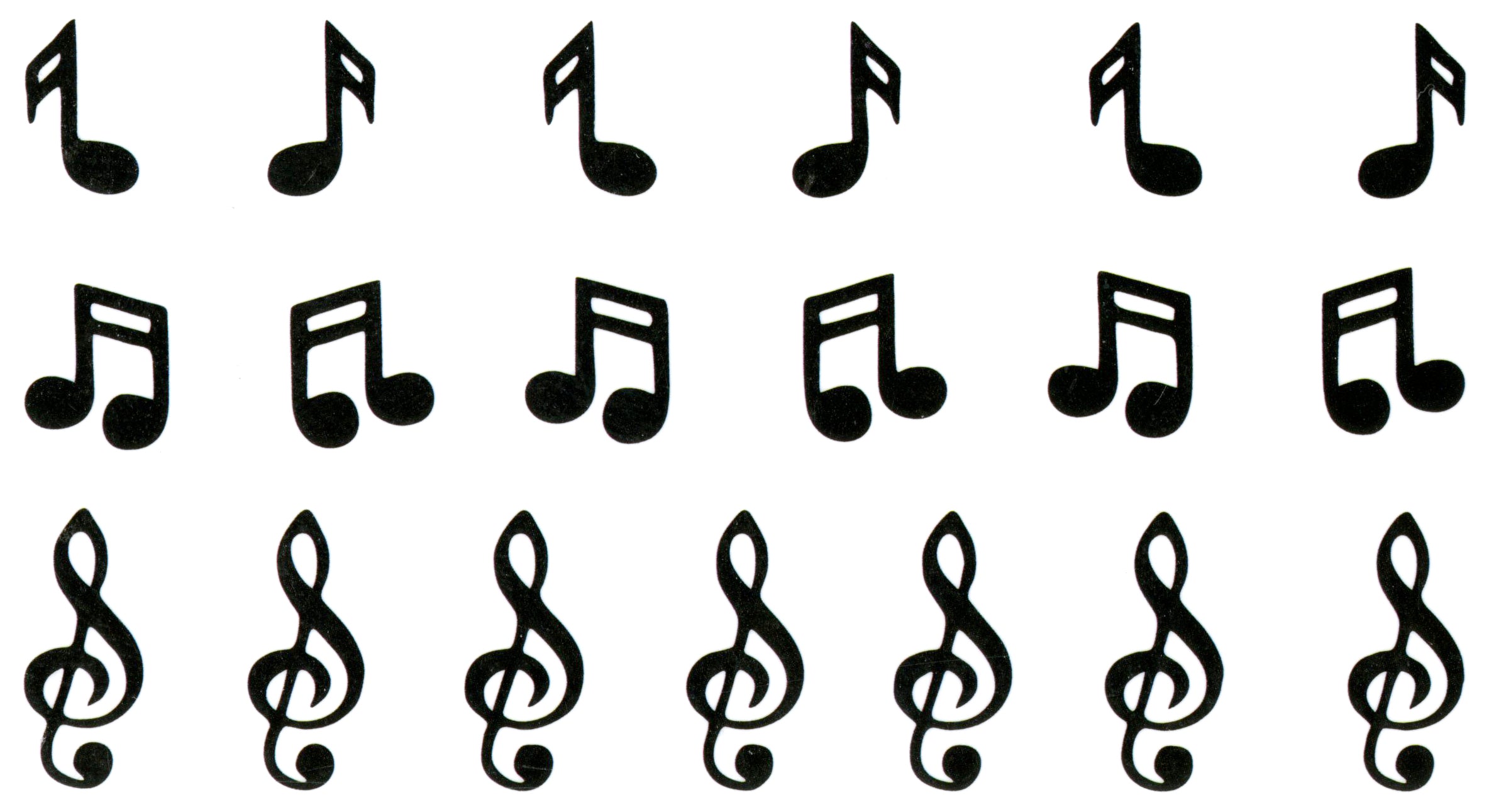Mini Musical Notes Waterproof Temporary Tattoos 2 Sheets - My Altar